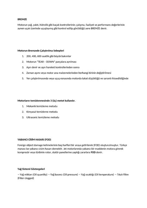Gtms Summary Programming Language Bremze Motorun Yağ Yakıt
