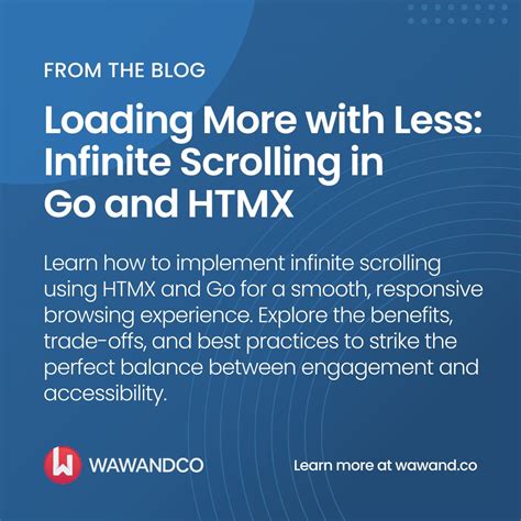 userexperience htmx go fromtheblog infinitescrolling