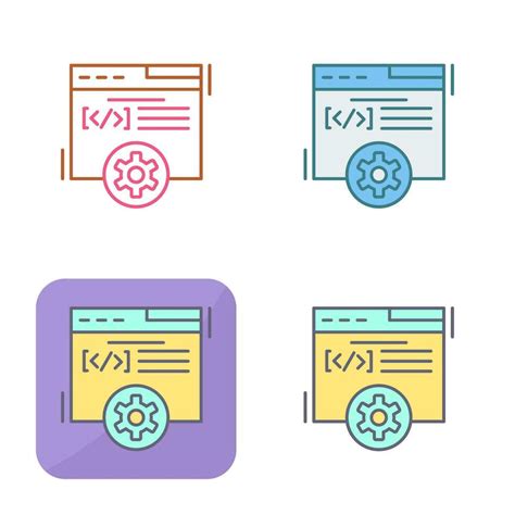 Web Development Vector Icon 34395633 Vector Art At Vecteezy