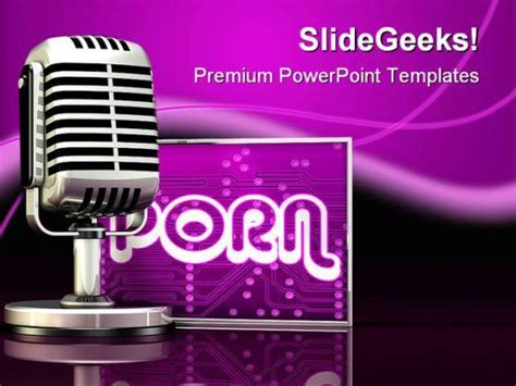 Porn Controversy Communication PowerPoint Backgrounds And Templates 0111 Presentation