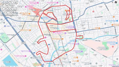 Ghost In Chiba City 9km Gps Art Japan