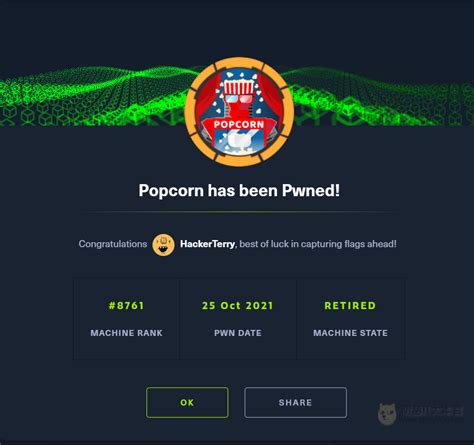 hackthebox popcorn hackerterry s blog