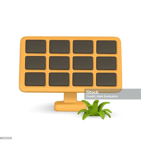 3d 현실적인 태양 광 발전소 패널입니다 녹색 및 대체 에코 에너지 개념입니다 벡터 그림 0명에 대한 스톡 벡터 아트 및 기타 이미지 Istock