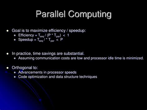 Ppt Parallel Computing Approaches And Applications Powerpoint