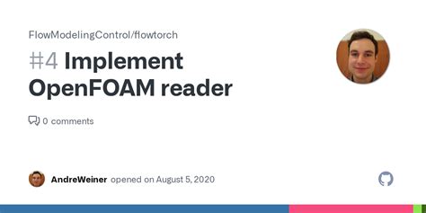 Implement OpenFOAM Reader Issue FlowModelingControl Flowtorch GitHub