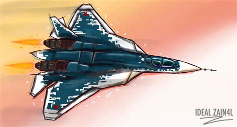 My old Sukhoi Su-57 art by IDE4LZ on DeviantArt