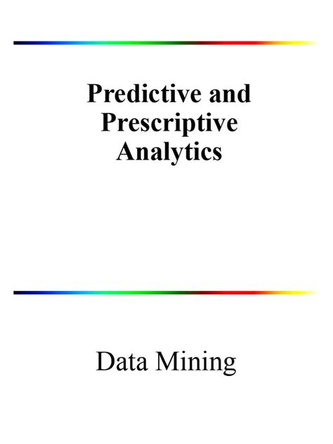 predictive and prescriptive analytics pdf