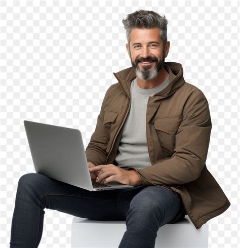 Png Man Holding Laptop Computer Premium Png Rawpixel