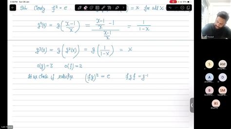 nbhm 2024 question 10 solution group generated by functions youtube