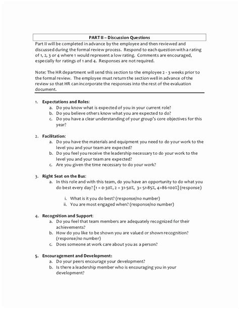 Employee Expectations Template