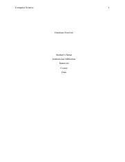 Database Exercise Docx Computer Science Database Exercise Student S Nmae Institutional