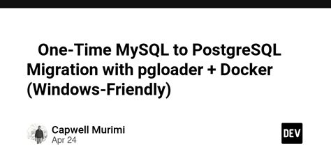 🚚 One Time Mysql To Postgresql Migration With Pgloader Docker