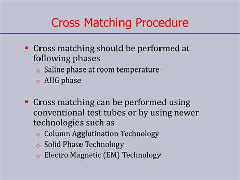 Ppt Compatibility Testing Cross Matching Powerpoint Presentation