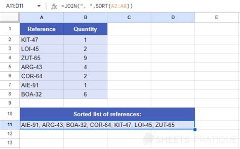 Google Sheets Function JOIN