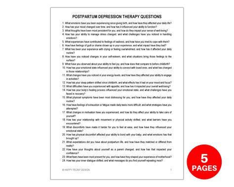Postpartum Depression Questionnaire