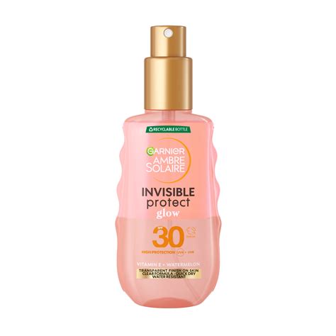 Ambre Solaire Invisible Protect Glow Spray Spf30 Garnier Uk