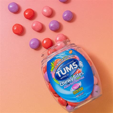 Hsa Eligible Tums Chewy Bites Extra Strength Antacid Chewable Tablets