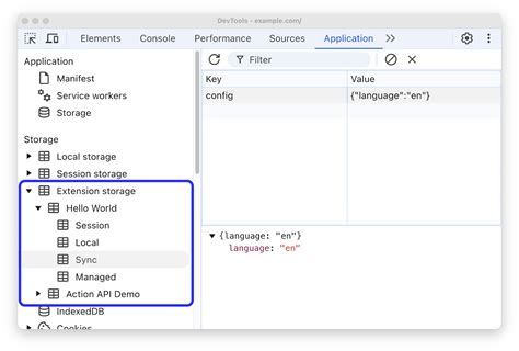 查看和修改扩展程序存储空间 chrome devtools chrome for developers
