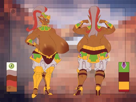 Rule 34 1girls Abs Armor Breath Of The Wild Character Sheet Collar Dark Skinned Female Eliotak