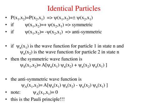 ppt identical particles powerpoint presentation free download id