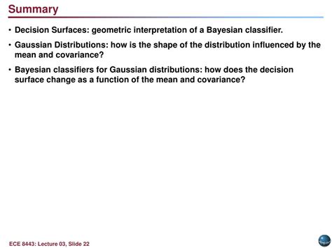 Ppt Lecture 03 Gaussian Classifiers Powerpoint Presentation Free