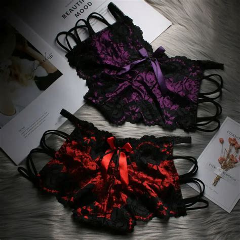 Ropa Interior Sexi Para Mujer Ropa Interior Lisa De Encaje Para Mujer