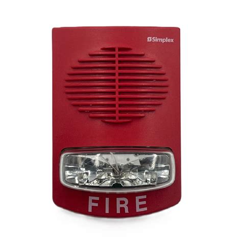 Simplex 4903 9354 Wall Mount White Speaker Strobe Green Wave Electronics