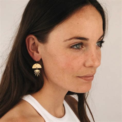 Brasscake Farn Ohrringe