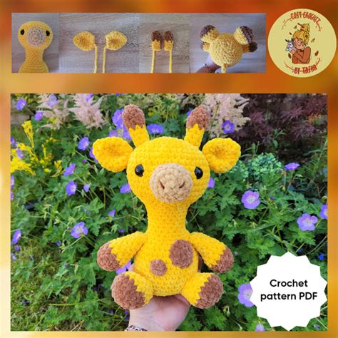 Digital Crochet Pattern Georgie The Giraffe Cosycrochetbytasha