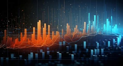 Abstract Histogram Of The Graph Premium Ai Generated Image