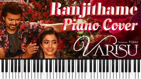 Ranjithame Song Keyboard Notes Varisu Thalapathy Vijay Hmf Youtube