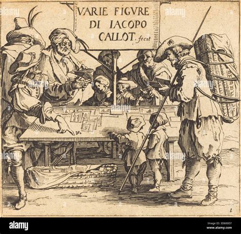 Frontispiece By Jacques Callot Circa 1621 Showing A Variety Of
