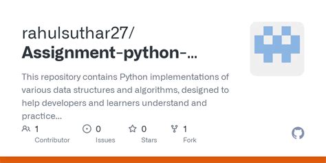 Github Rahulsuthar27assignment Python Data Structure This