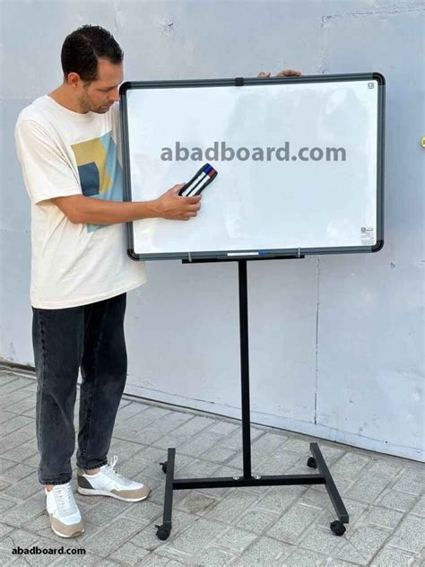 تخته وایت برد پایه دار کلاسیک فروشگاه وایت برد مغناطیسیشیشه ای و