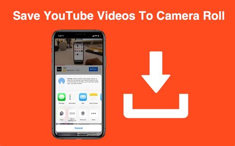 How To Save Youtube Videos Directly To Iphone Or Ipad Camera Roll Ios
