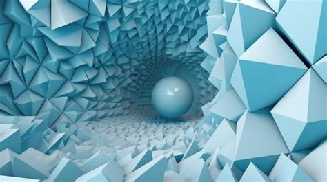 Premium Photo 3d Rendering Of Geometric Shapes With A Sphere In A Cavelike Structurexa