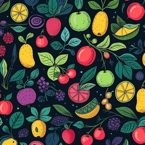 Premium Ai Image Fruit Pattern Premium Ai Image Fruit Pattern