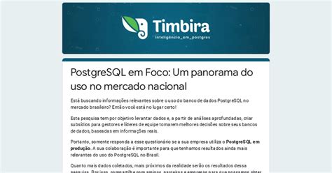 Fernando Dos Santos On Linkedin Postgresql Em Foco Um Panorama Do Uso