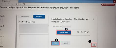 Adding Audio To A Quiz Question While Using Lockdown Browser Digital