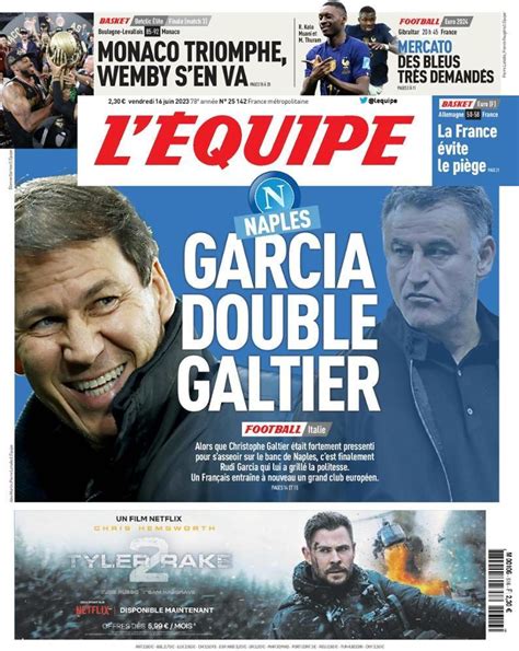 Capa Jornal LÉquipe 16 Junho 2023 Capasjornais Pt