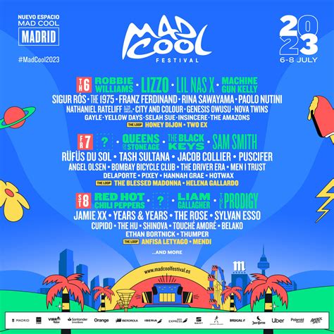 Mad Cool 2023 Desvela Su Cartel Mercadeo Pop