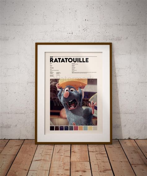 Ratatouille Poster Wall Art Print Vintage Art Print Custom Movie