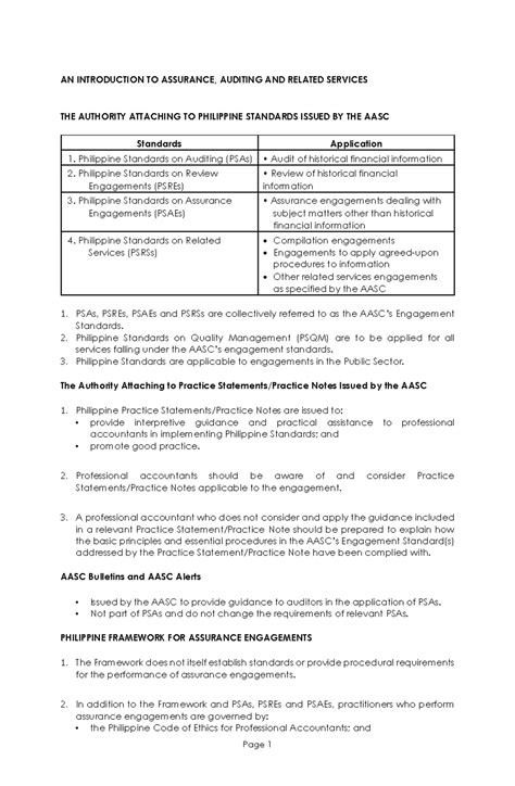 At 1 Introduction To Assurance Auditing And Related Services An Introduction To Assurance