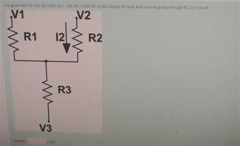 Solved It Is Given That V1 6v V2 3 6v V3 10v R1 3 Ko