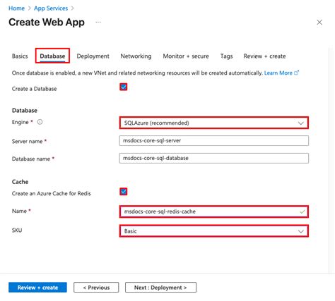 部署 ASP NET Core 和 Azure SQL 数据库应用 Azure App Service Microsoft Learn