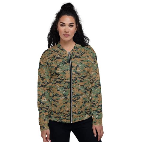 Camo Hq American Marpat Woodland Camo Unisex Bomber Jacket