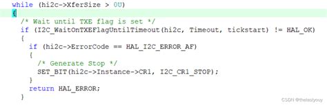 Hal库源码分析（i2c篇）hal库硬件i2c主机寻址超时 Csdn博客