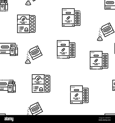 Probiotics Bacterium Vector Seamless Pattern Stock Vector Image And Art