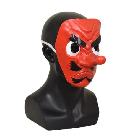 Demon Slayer Urokodaki Sakonji Mask Kimetsu No Yaiba Cosplay Red