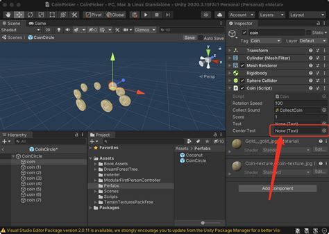 【unity3d】运用代码在prefab预制体中添加text属性值 Portion 博客园